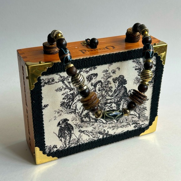 Vintage | Bags | Hp Cigar Box Purse La Perla Habana Cuban Cigars Beaded ...